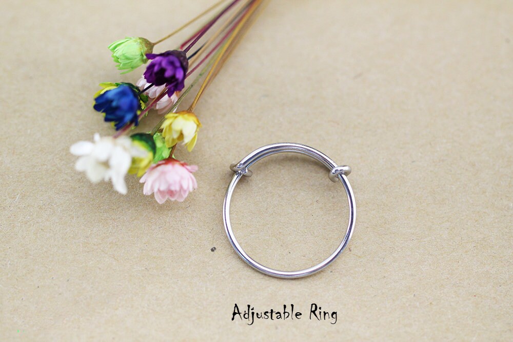20mm Expandable Ring Charm Ring Midi Ring Stainless Steel Ring - Etsy