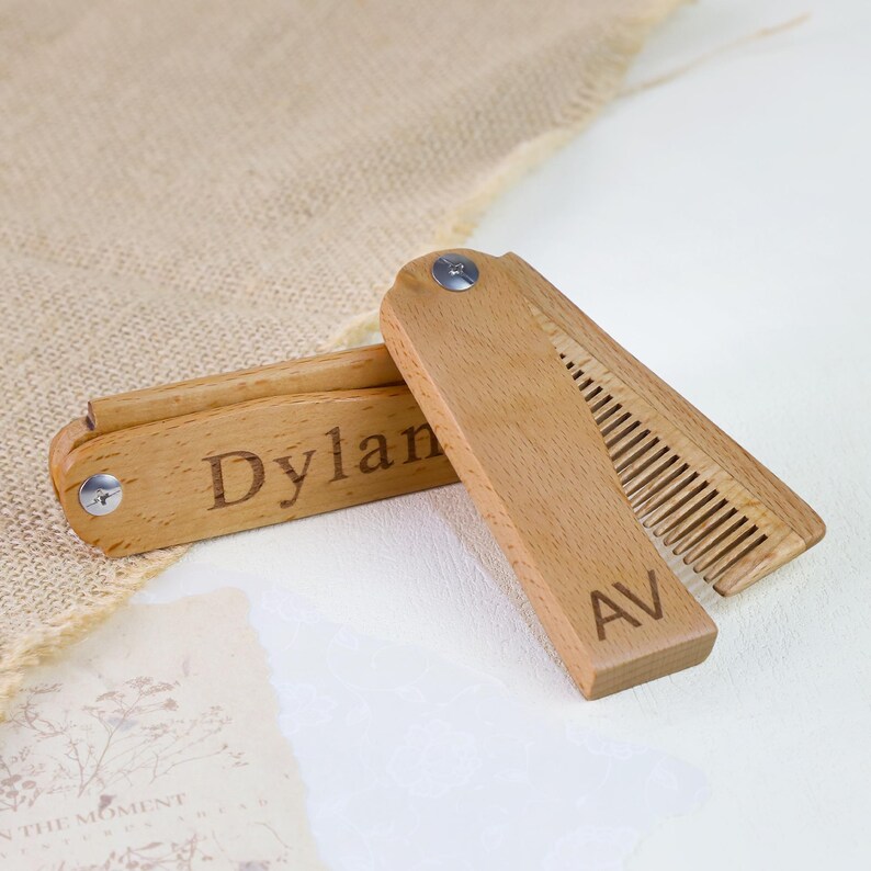 Personalized Engraved Folding Comb | Custom Beard and Hair Comb | Gifts ...