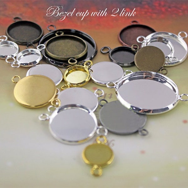 Bezel Connectors - Etsy