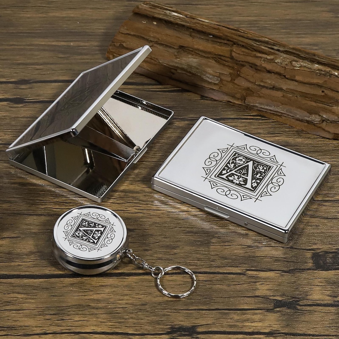 Cigarette Case and Ashtray Vintage Personalized Cigarette Box ...