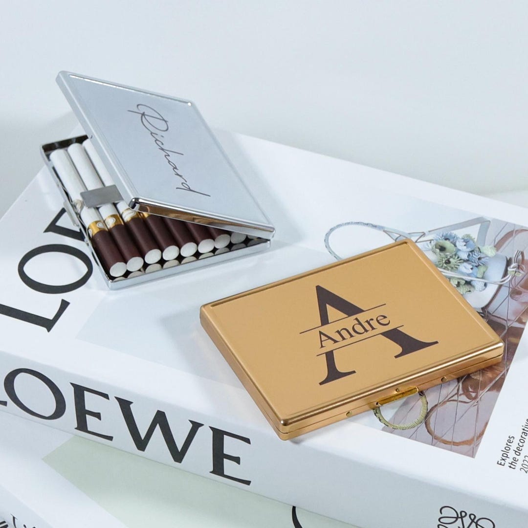 Slim Cigarette Box, Cigarette Pocket Case, Cigarette Case, Men's ...