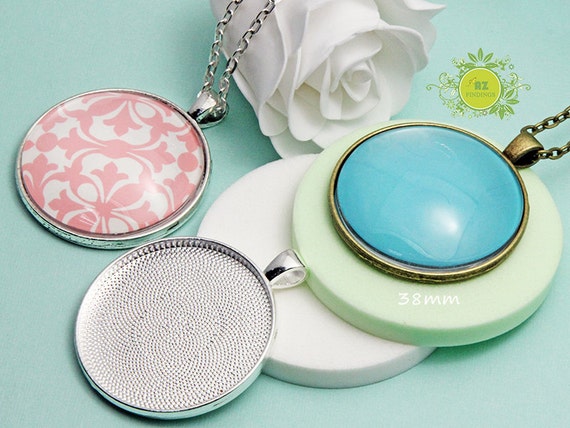 10 Complete Pendant KITS-38mm 1.5'' Round Pendant | Etsy