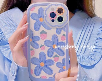 Cute Blue Phone Case - Etsy