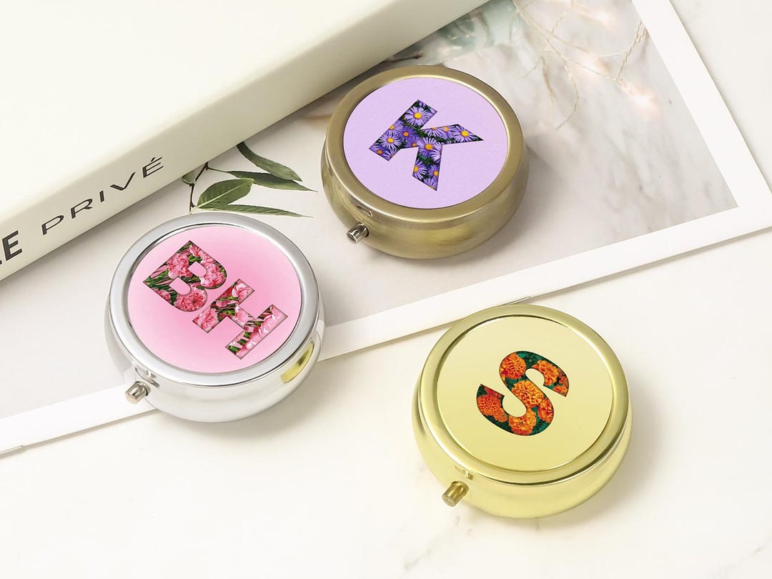 Personalized Pill Box, One Day Medicine Box, Three Compartment Pill ...