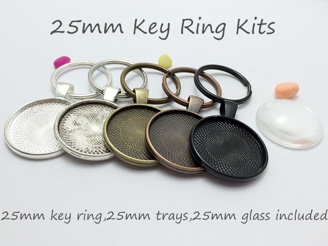 10 Photo Keychain Kits-complete Pendant Crafting Kit-25mm 1 Circle ...