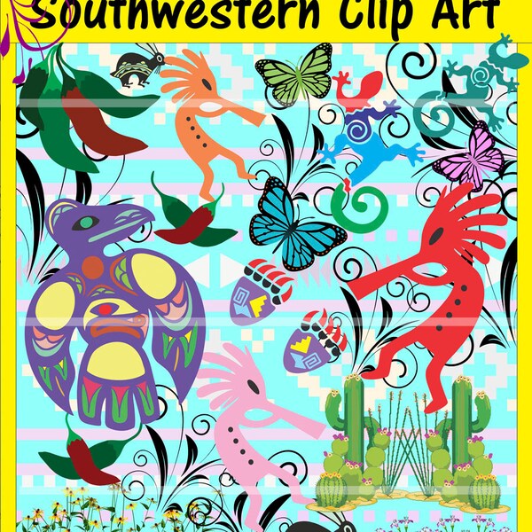 Southwest Clip Art - Etsy