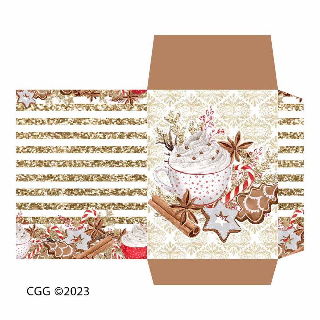Hot Cup of Cocoa Printable Packet, Cocoa Wrapper, Cocoa Envelope, Cocoa ...