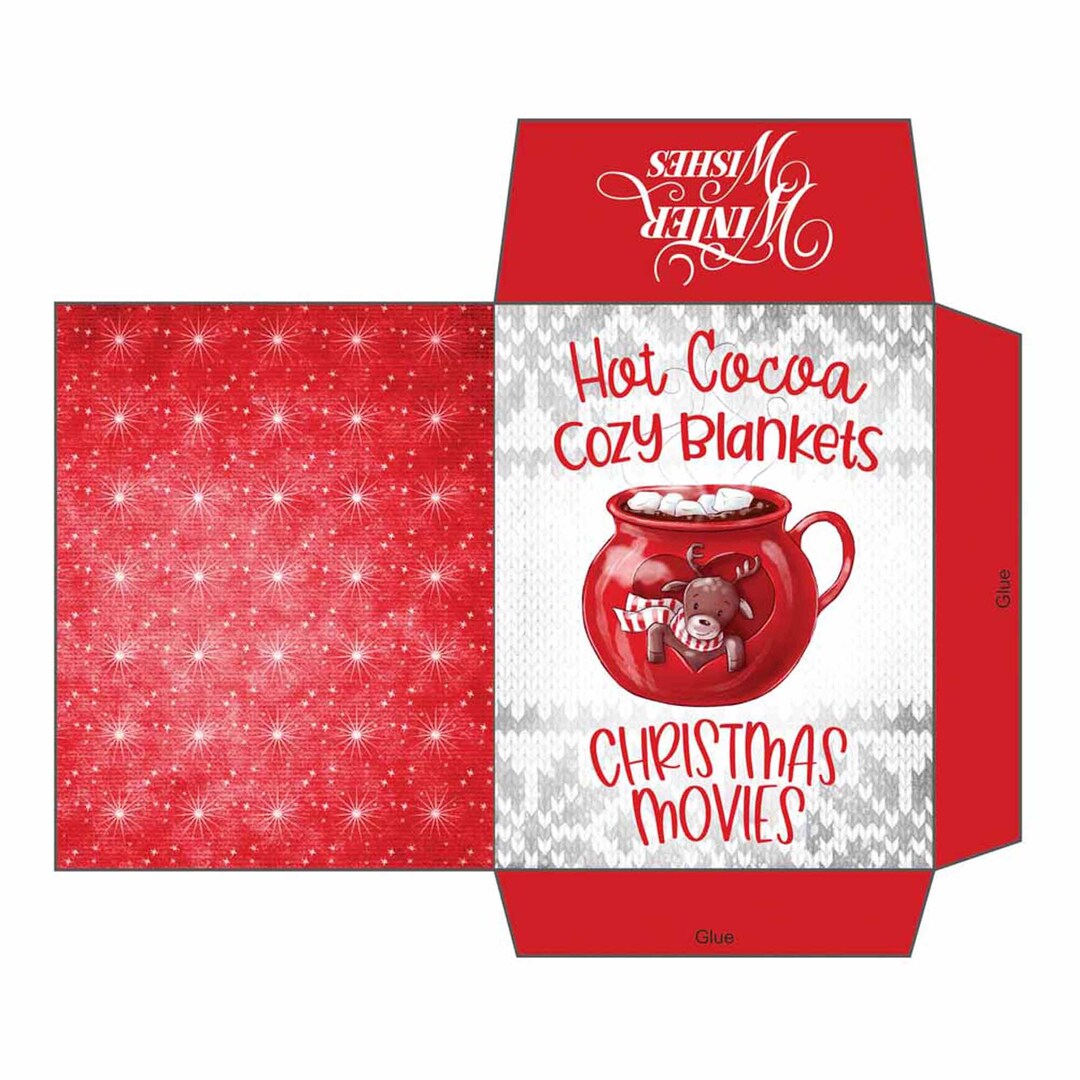 Cocoa Envelope Hot Cocoa Cozy Blankets Christmas Movies - Cocoa Packet ...