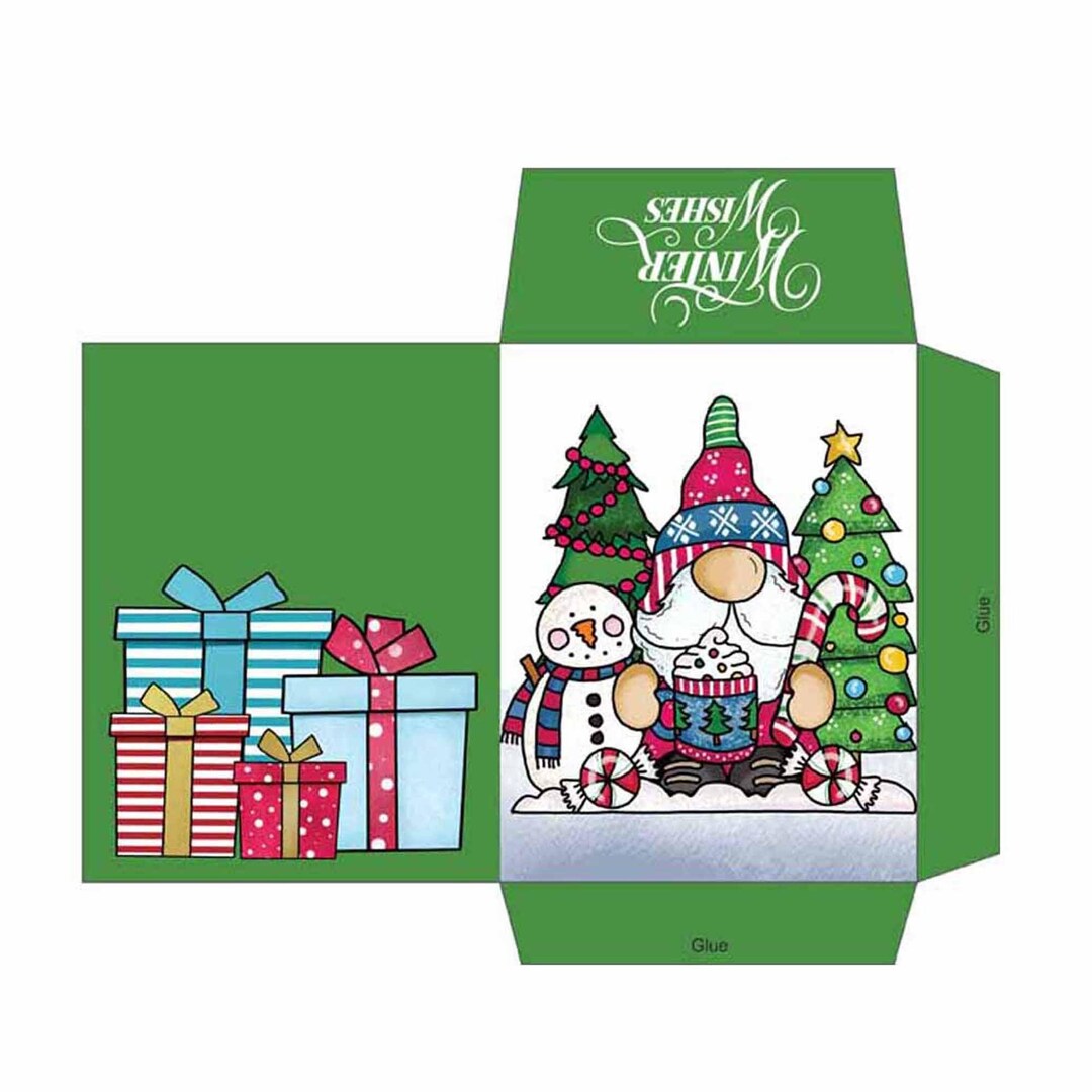 Santa Christmas Hot Chocolate Envelope, Cocoa Packet, Digital Download ...