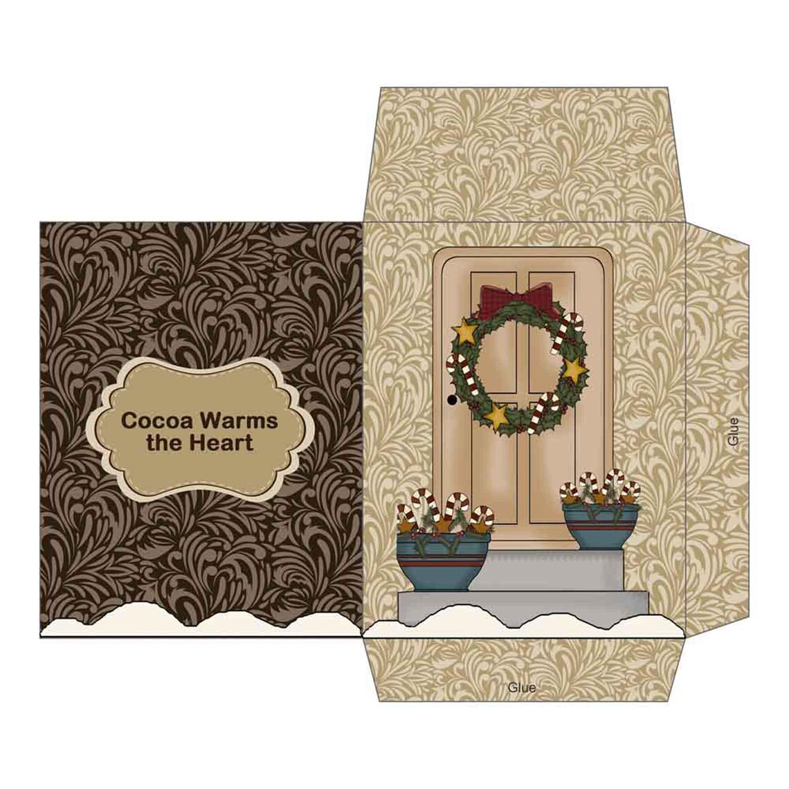 Cocoa Wrapper, Cocoa Envelope, Hot Chocolate Printable Packet "cocoa ...