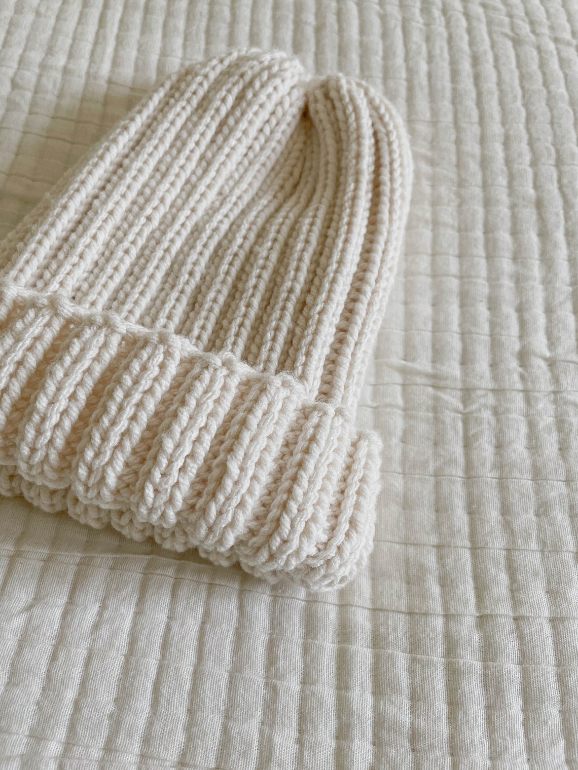 Beginner Hat Knitting Pattern Knit Hat Pattern Easy Beanie | Etsy Canada