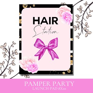 Spa / Glam / Pamper / Glamping Birthday Party Invite - Editable ...