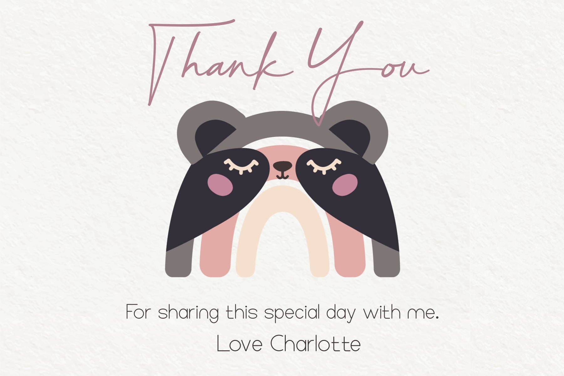 Our Little Rascal Rainbow Animal Birthday Party Invite - Editable ...