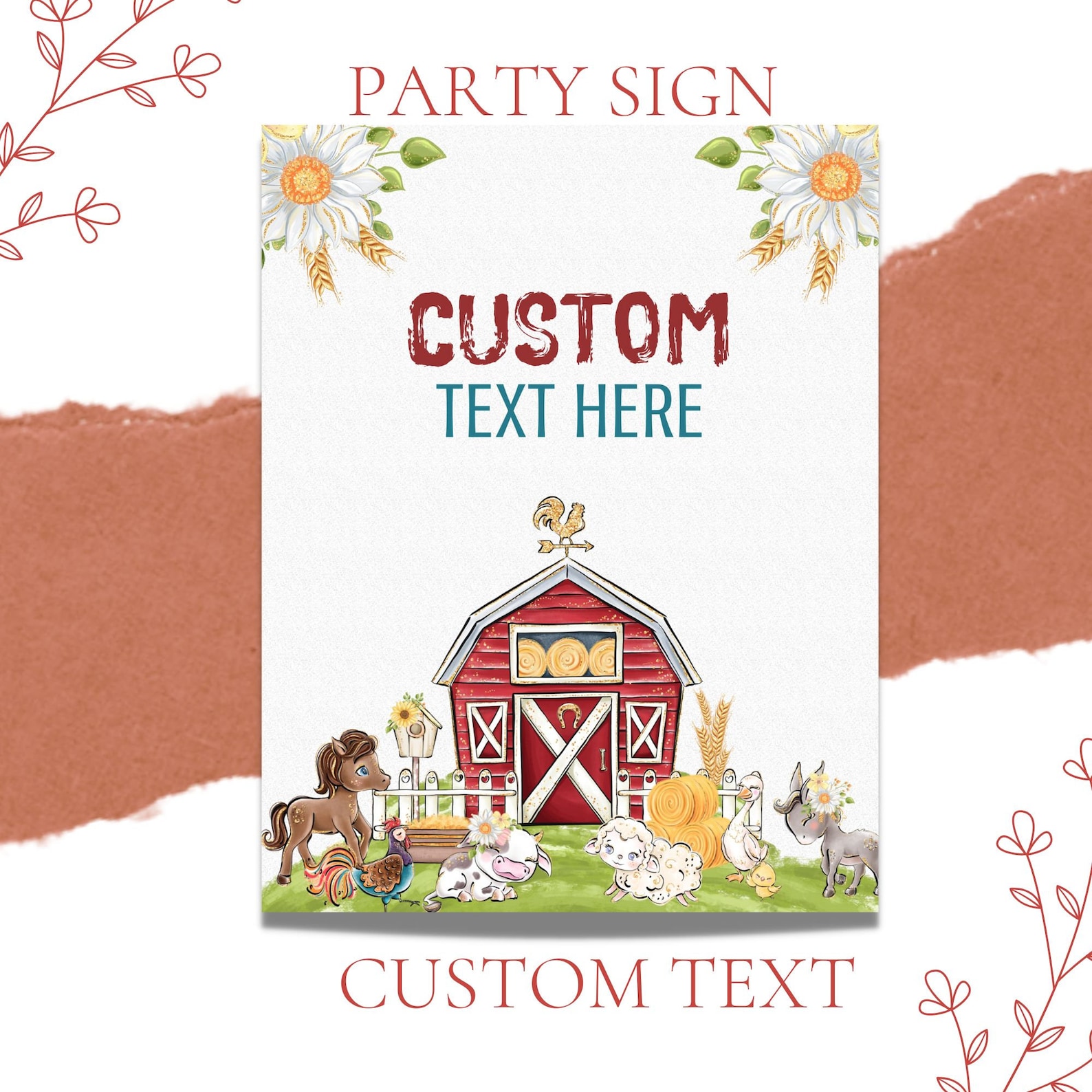 Farmyard / Barnyard / Petting Zoo / Farm Animal Birthday Party ...