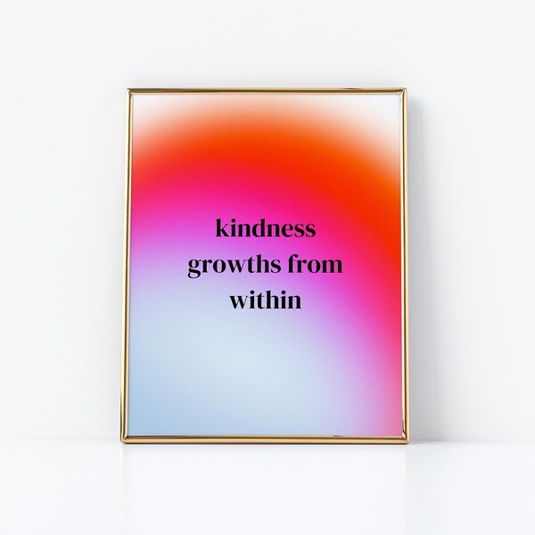 Kindness Grows Poster - Etsy