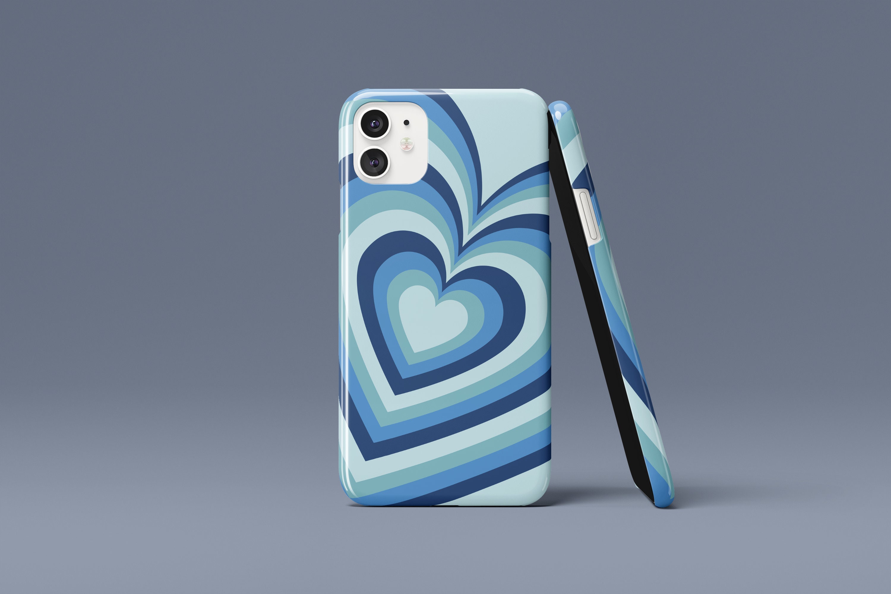 BLUE HEART Phone Case Iphone XR Case Cute Boho Chic Iphone - Etsy