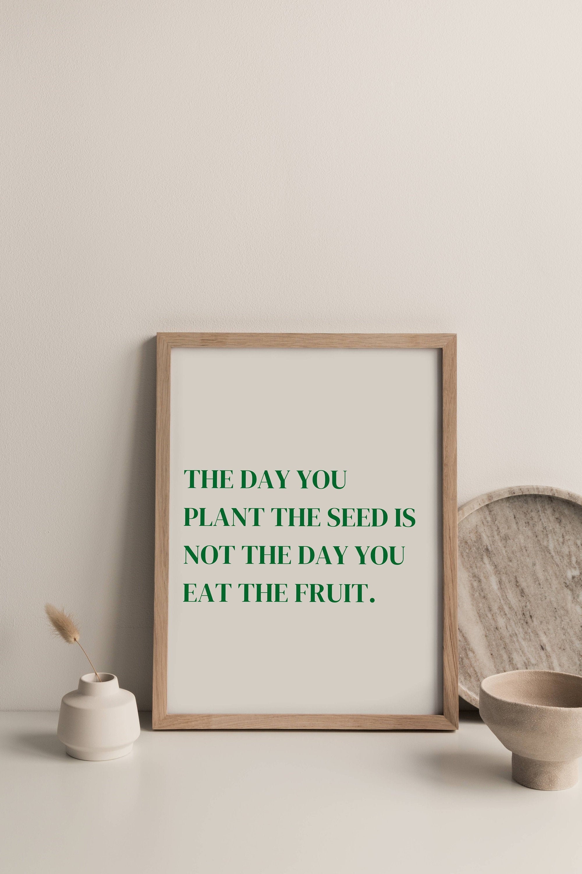 The Day You Plant the Seed Print Art Poster Home Wall Decor - Etsy