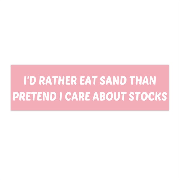 I Eat Sand Bumper Sticker - Etsy