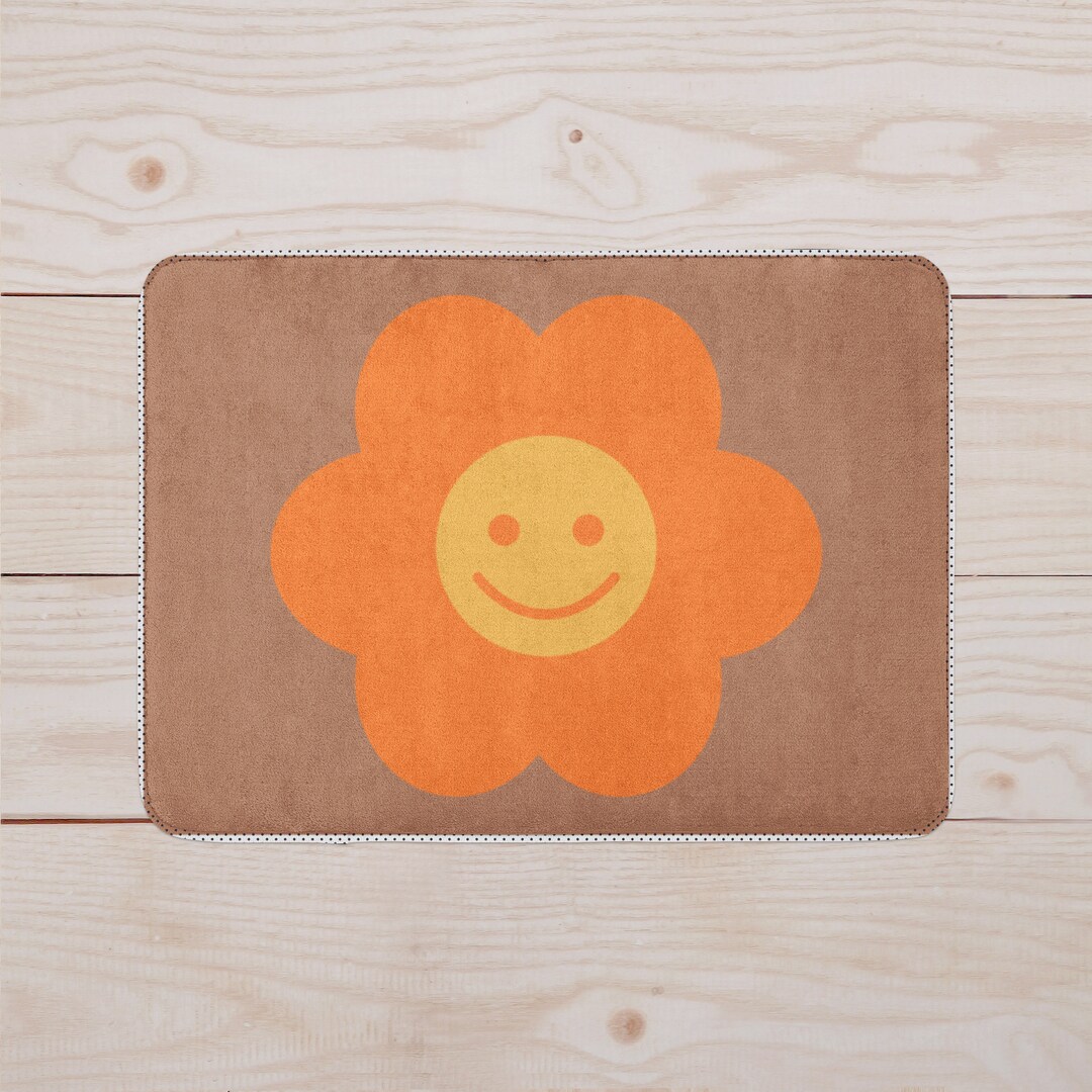 Smiley Face Beige Floor Mat | Bathroom Decor | Kitchen Mat | Home Decor ...