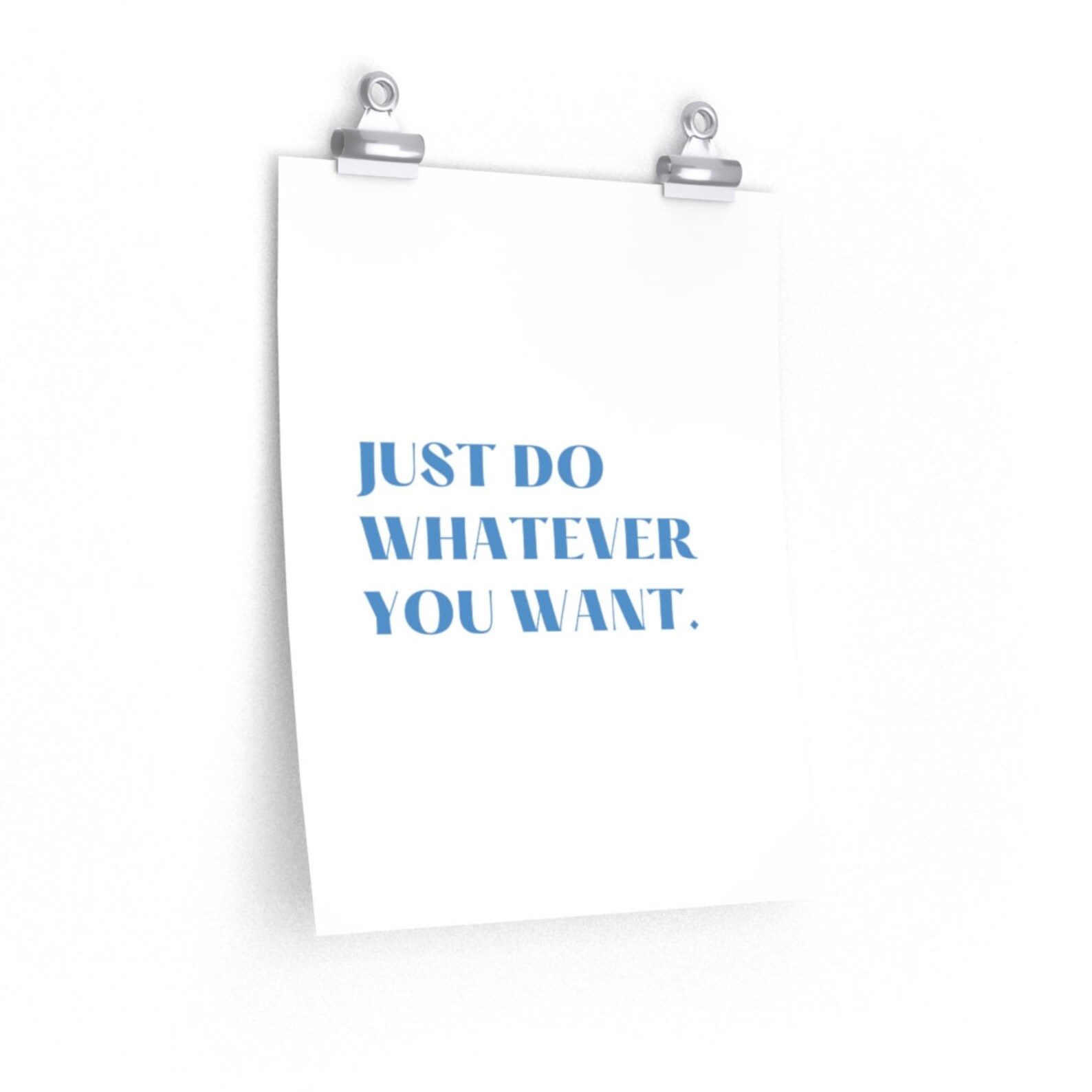 JUST DO WHATEVER You Want Poster Print, Abstract Art, Bedroom Decor ...