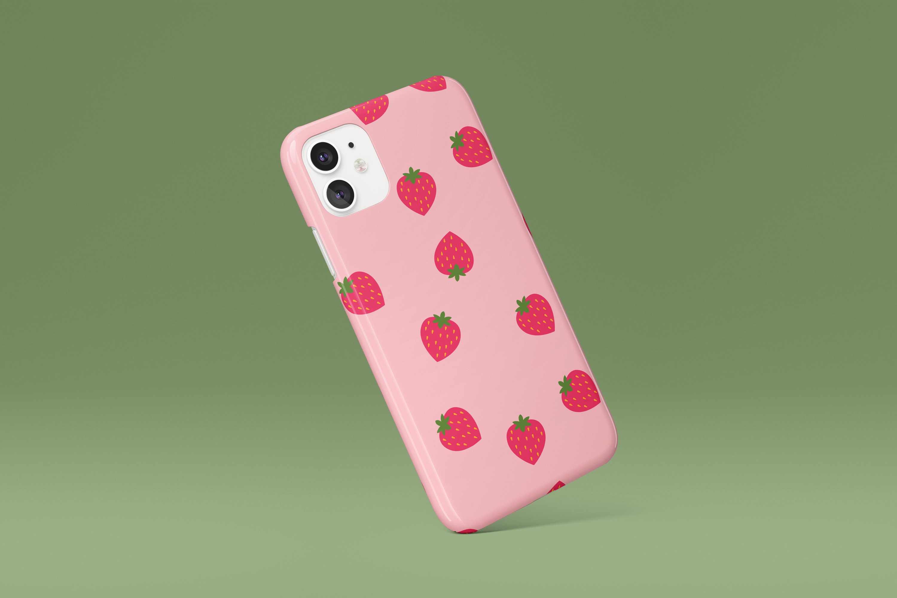 PINK STRAWBERRY Phone Case Iphone XR Case Cute Boho Chic - Etsy