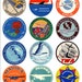 48 Printable Vintage Air Travel Stickers for Steamer Trunk Suitcase ...