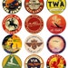 48 Printable Vintage Air Travel Stickers for Steamer Trunk Suitcase ...