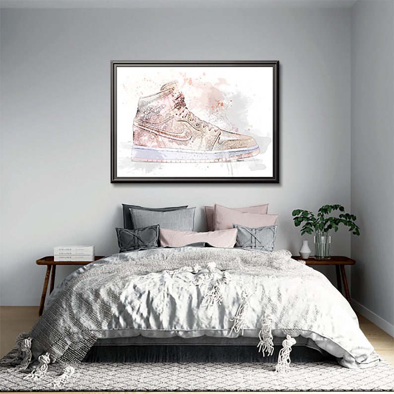 Air Jordan 1 Silts Digital Art Print Sneaker Gift - Etsy