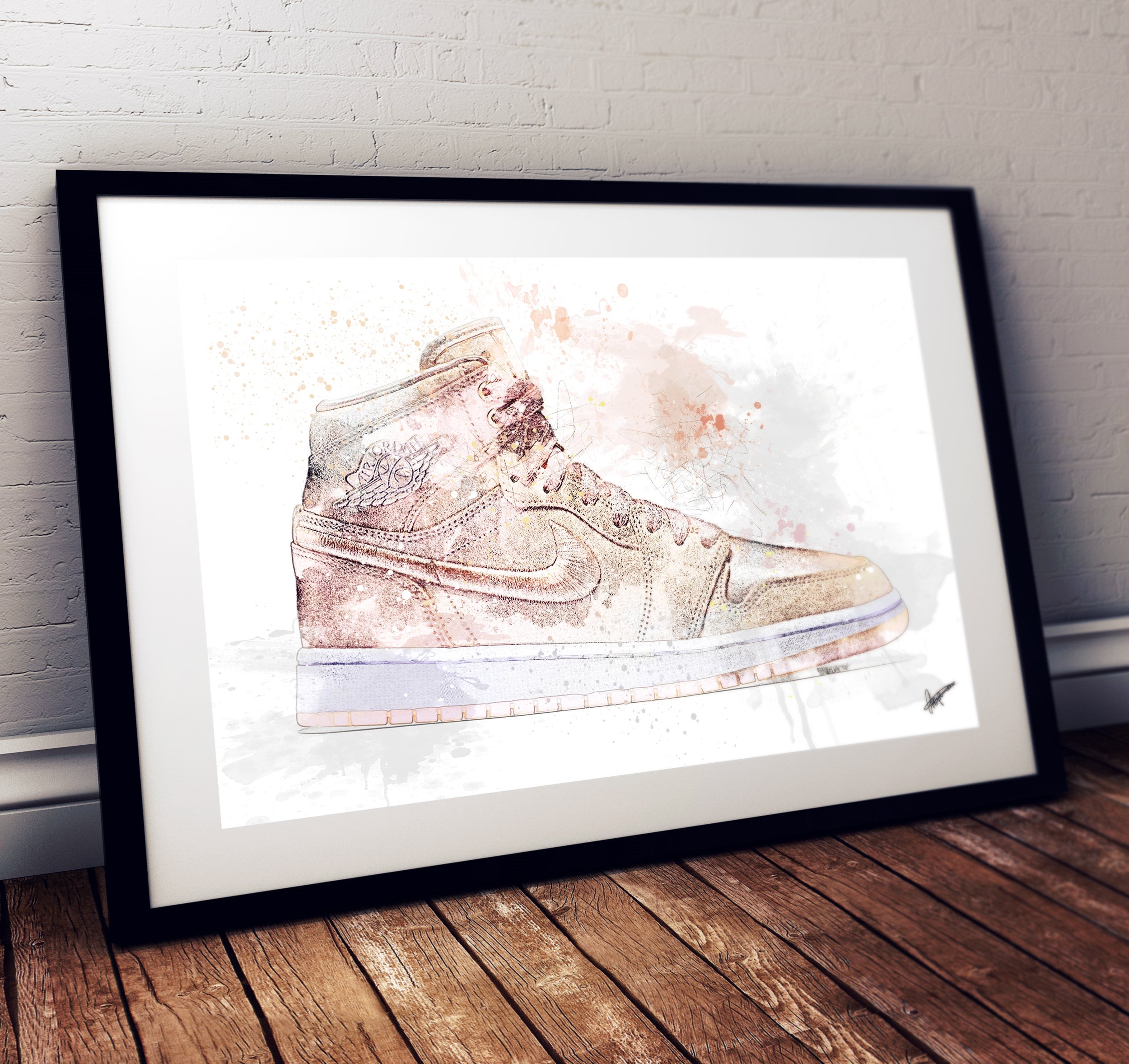 Air Jordan 1 Silts Digital Art Print Sneaker Gift - Etsy