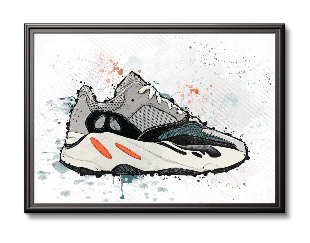 Adidas Yeezy 700 Wave Runner / Trainer / Sneaker Wall Art Print ...