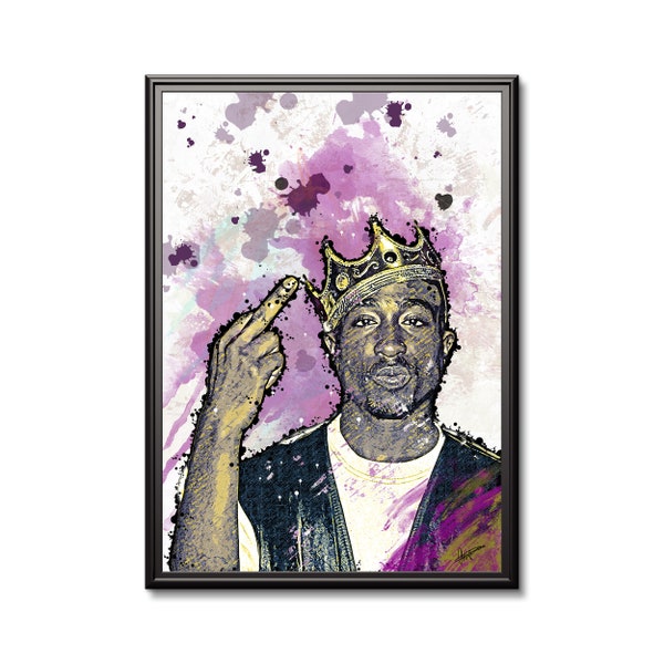 Tupac Abstract - Etsy