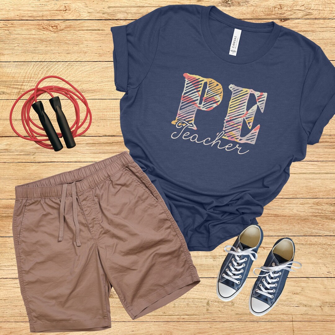 PE Teacher Unisex Tee, Physical Education Teacher Tshirt, Gift for Gym ...