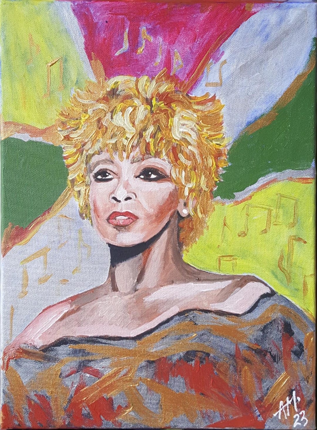 Tina Turner Painting & Portrait, Painting, Portrait, Legend, Tina Star ...