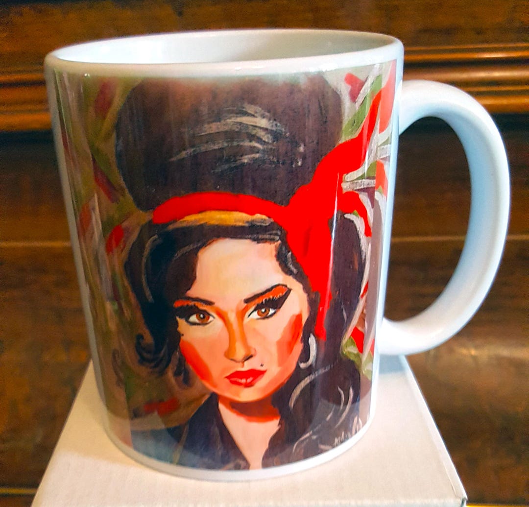 Amy Portrait Pop Art Mug: Unique Ceramic Art Print - Etsy