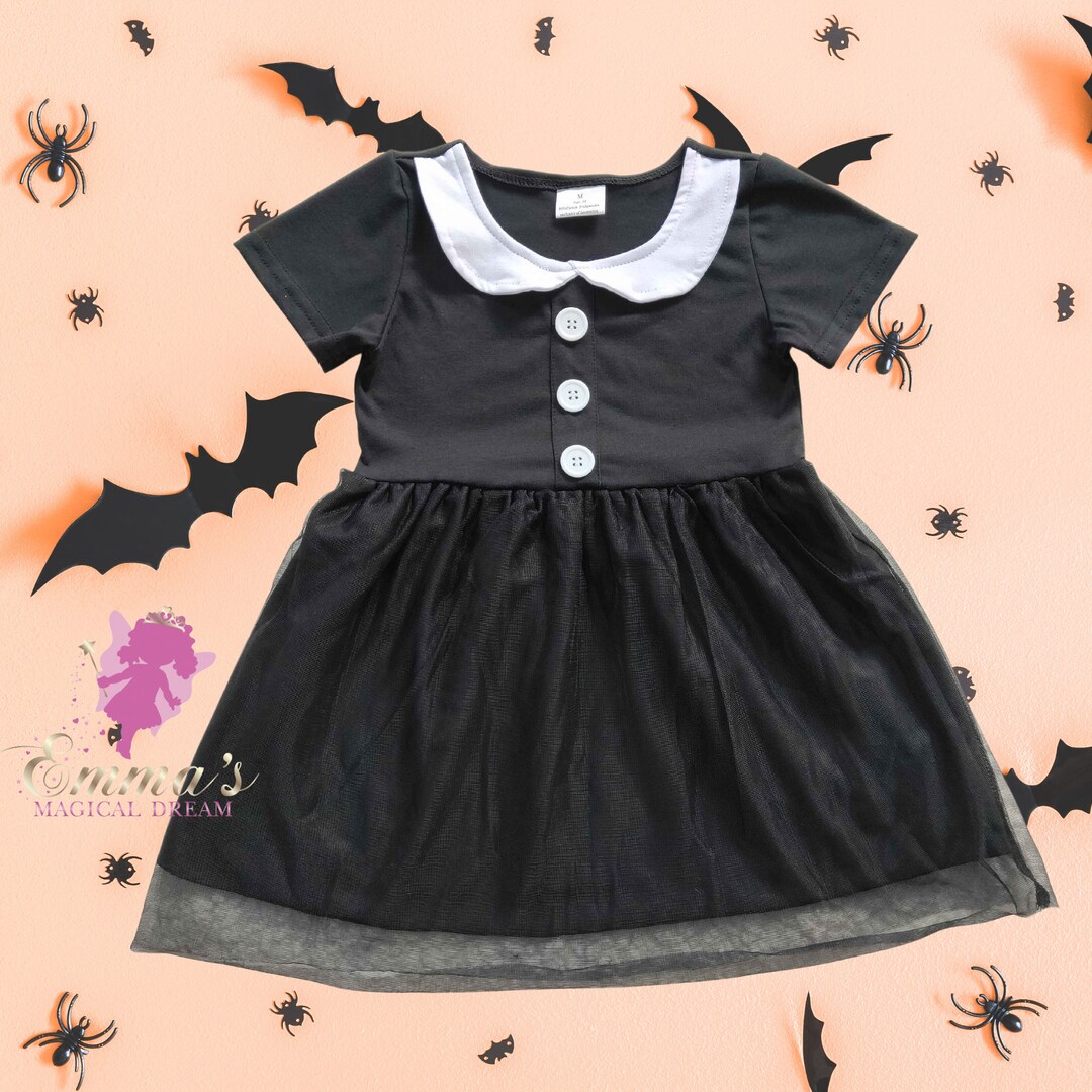 Wednesday Dress / Goth Dress / Black Dress / Wednesday Cosplay ...