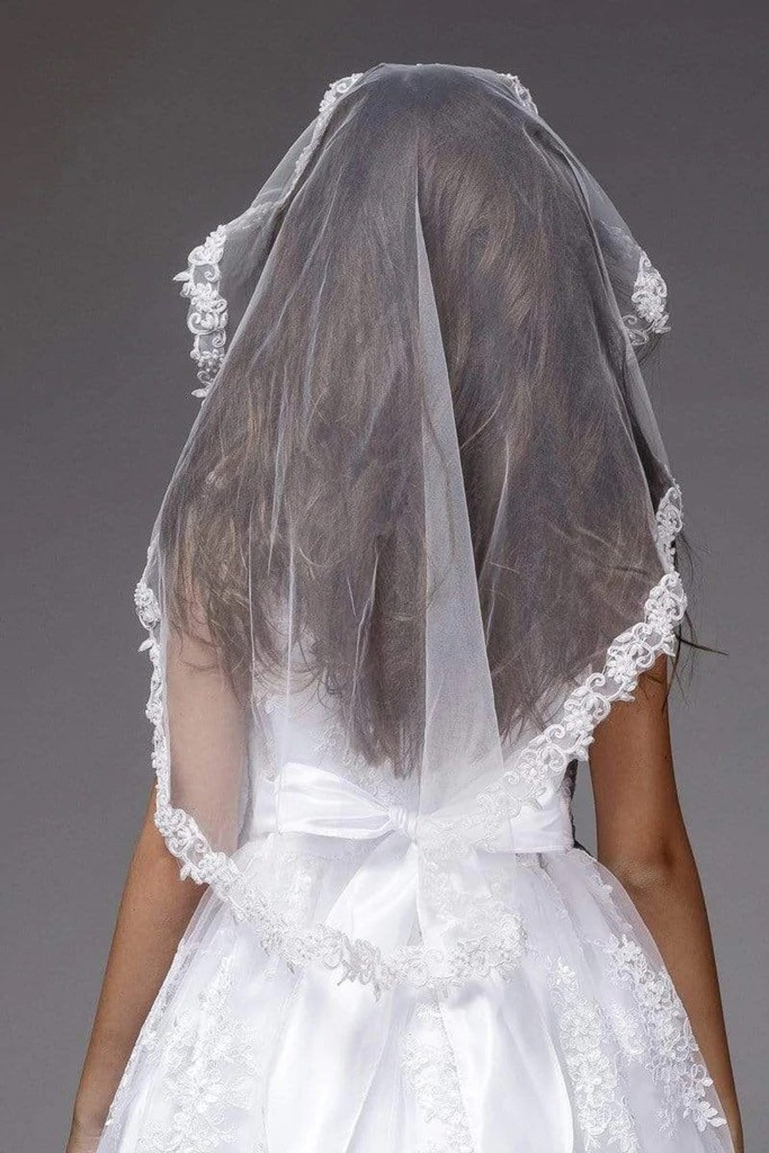Lace Communion Veil - Etsy