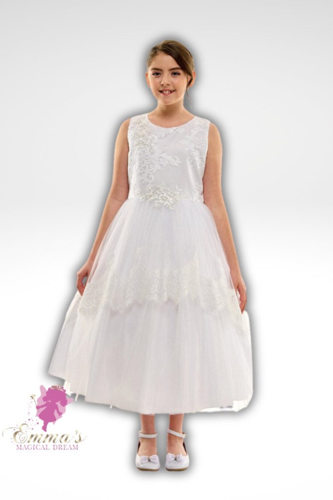 First Communion Dress / Holy Communion Dress / Christening Dress - Etsy