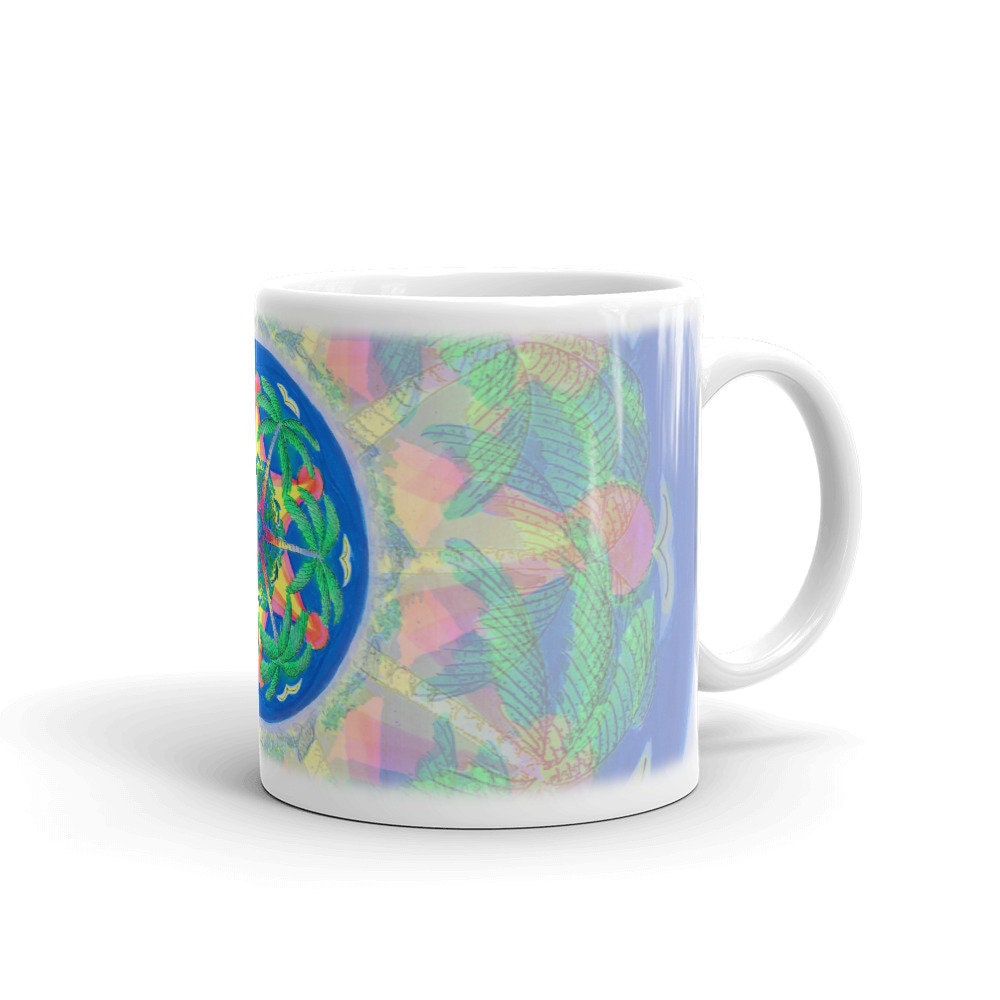 Paradise Beach Mug Colourful Mandala Art Goa Inspired - Etsy
