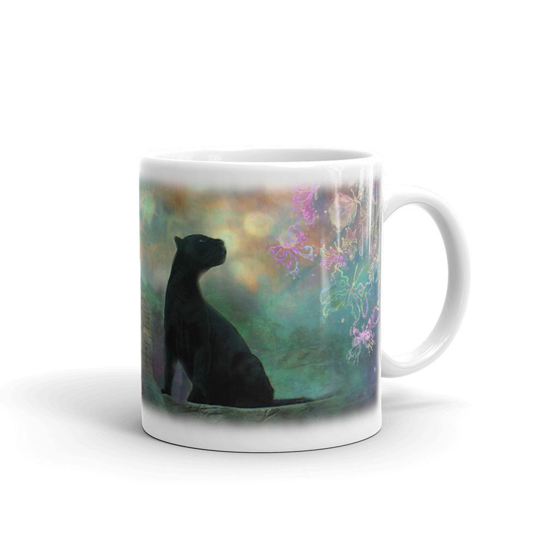 Vision Quest Coffee Mug Black Panther Tea Cup Black Jaguar - Etsy