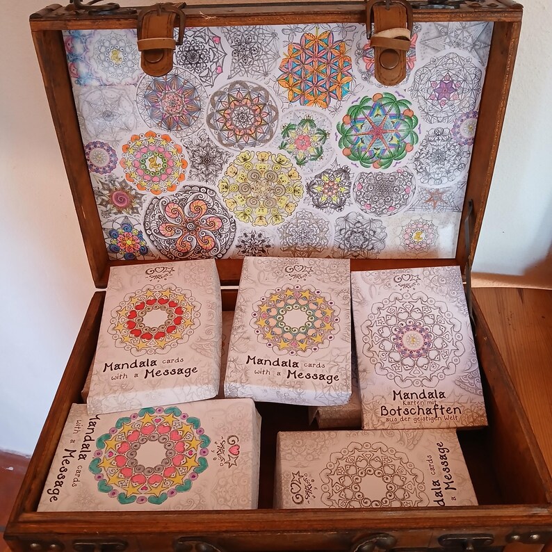 Handmade Mandala Card Deck: Spiritual Art, Empowering Messages ...