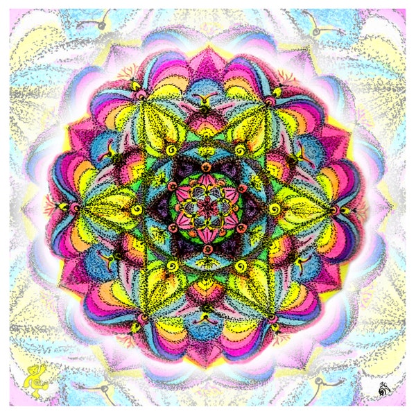 Hand Drawn Mandalas With Empowering Messages, Spiritual Art Card Deck ...