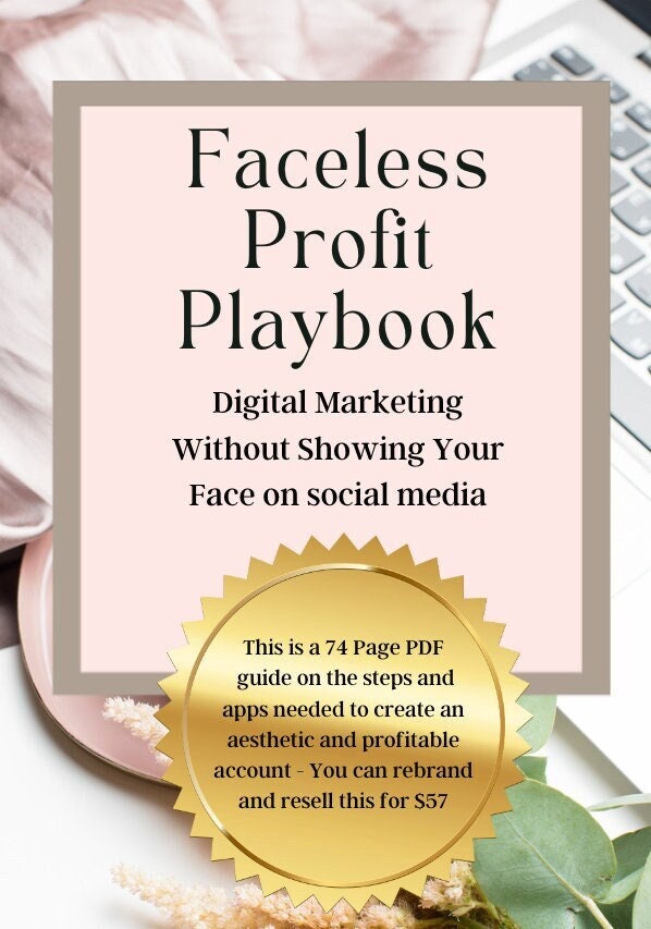 Faceless Marketing Guide | Faceless Profit Playbook - Etsy