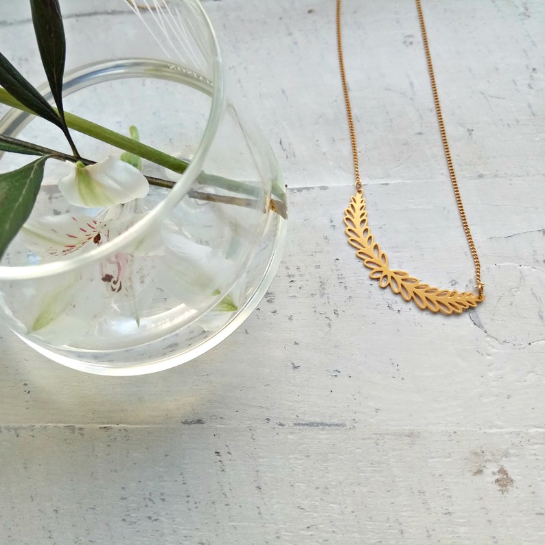 Branch Necklace Gold Necklace Tree Necklace Nature Jewelry | Etsy