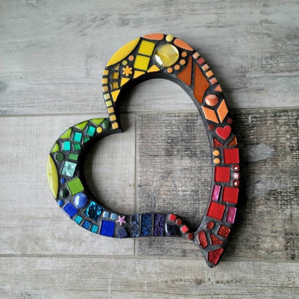 Mosaic Heart - Etsy
