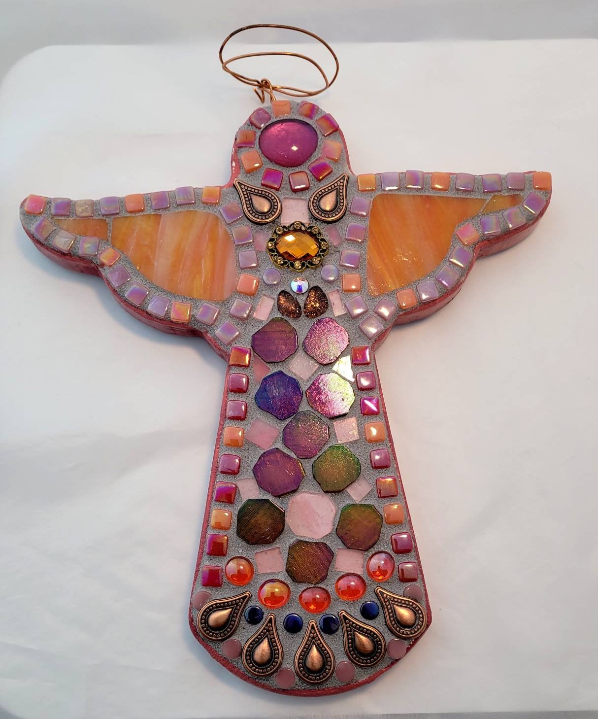 CUSTOM Mosaic Angel Stained Glass Mosaic Religious Gift | Etsy