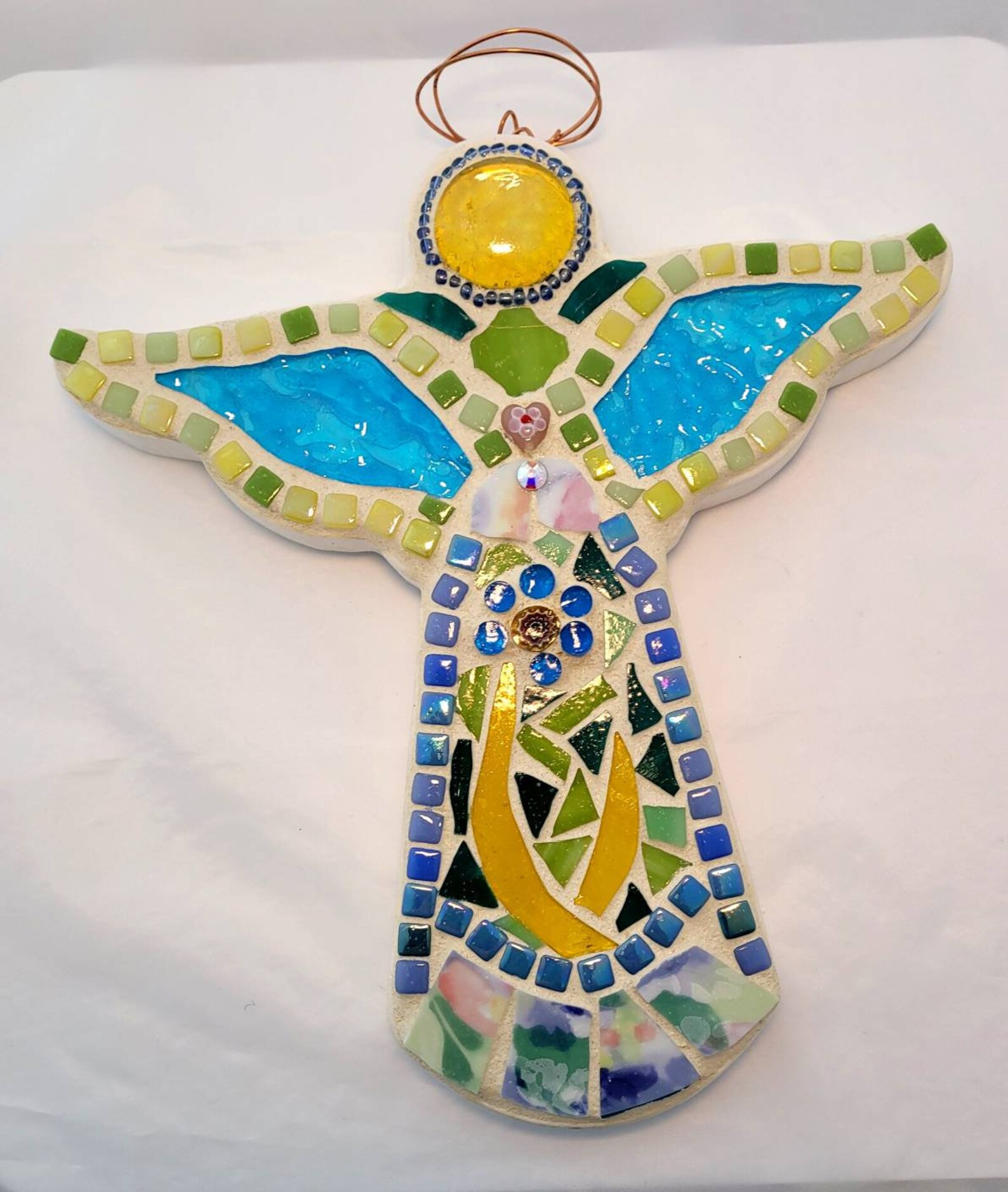 CUSTOM Mosaic Angel Stained Glass Mosaic Religious Gift - Etsy