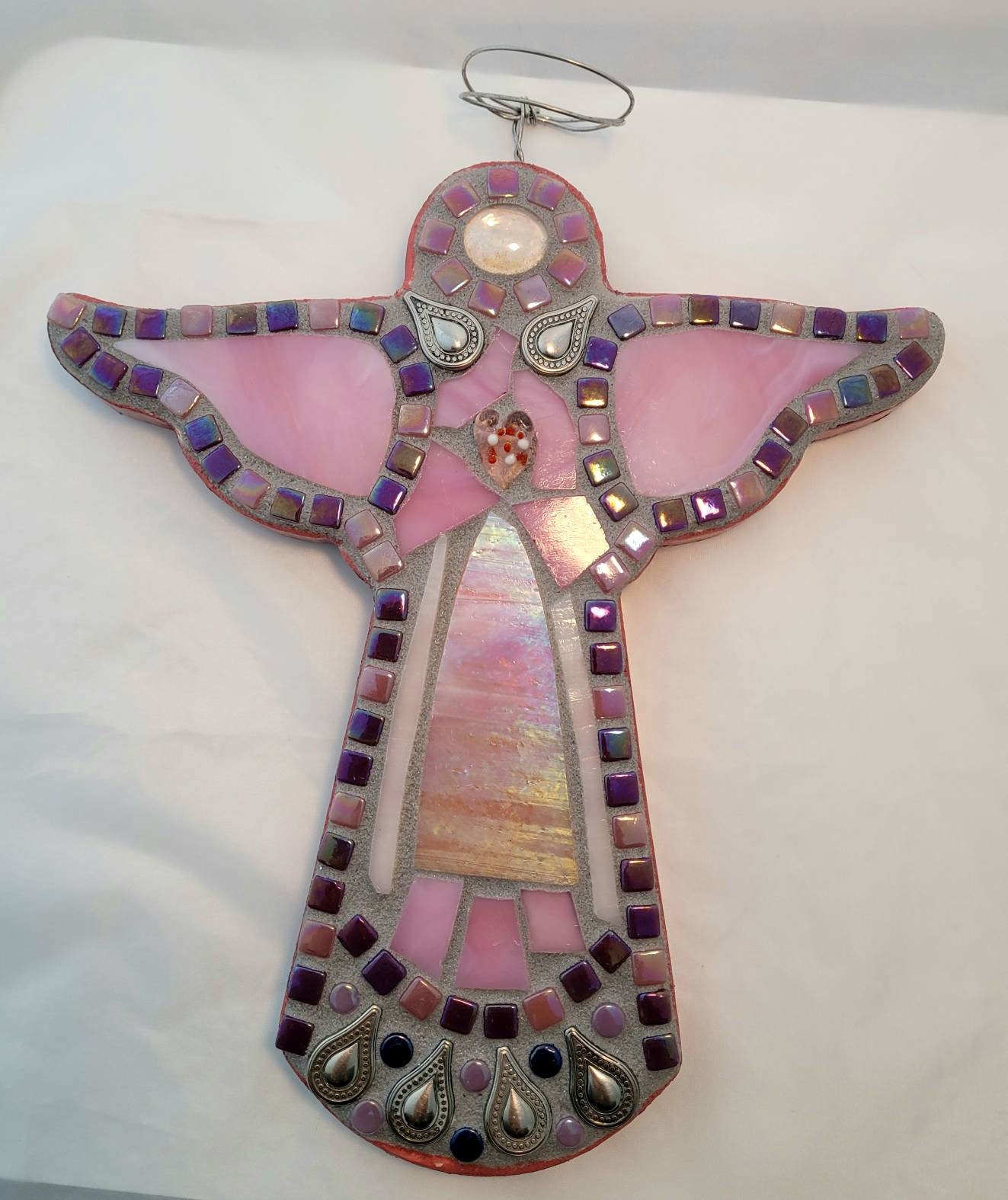 CUSTOM Mosaic Angel Stained Glass Mosaic Religious Gift | Etsy