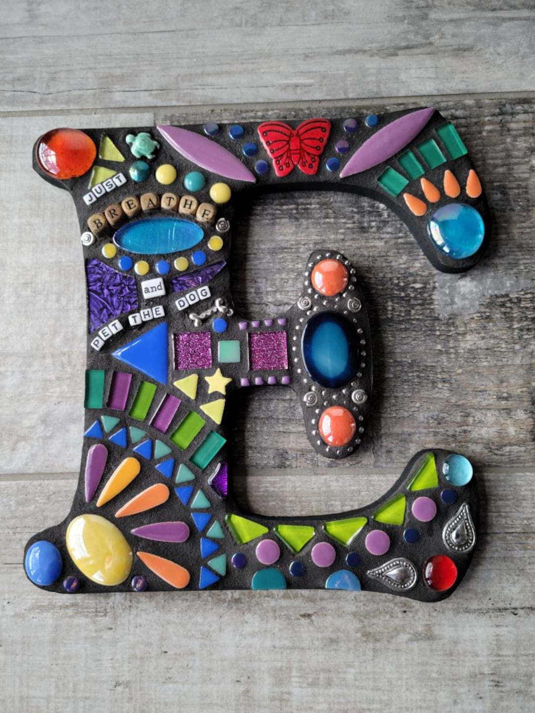 MOSAIC INITIAL LETTER-10 Inch, Made to Order, Personalized Gift ...