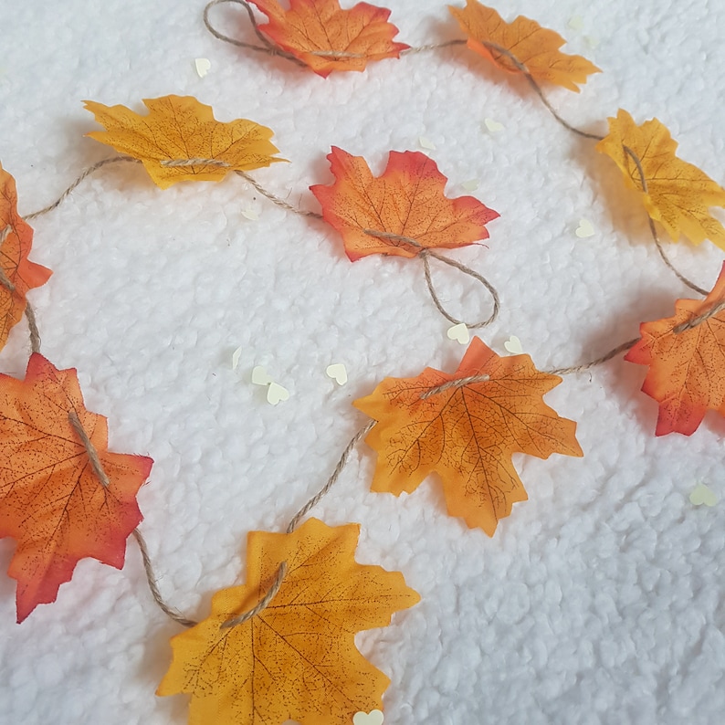 Autumn Leaf String Garland Autumn Leaves Autumn Garland | Etsy