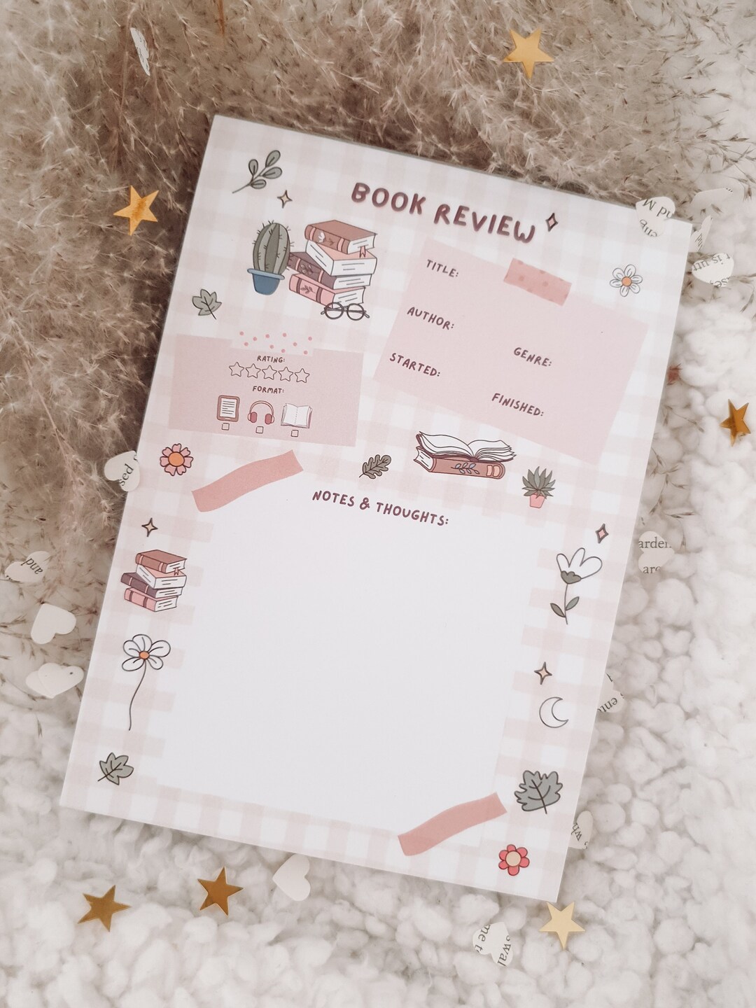 Book Review Pad | Book Tracker | Reading Review | Reading Challenge ...